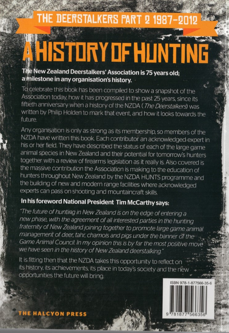 A History of Hunting | Paper back – NZ Deerstalkers Online Shop