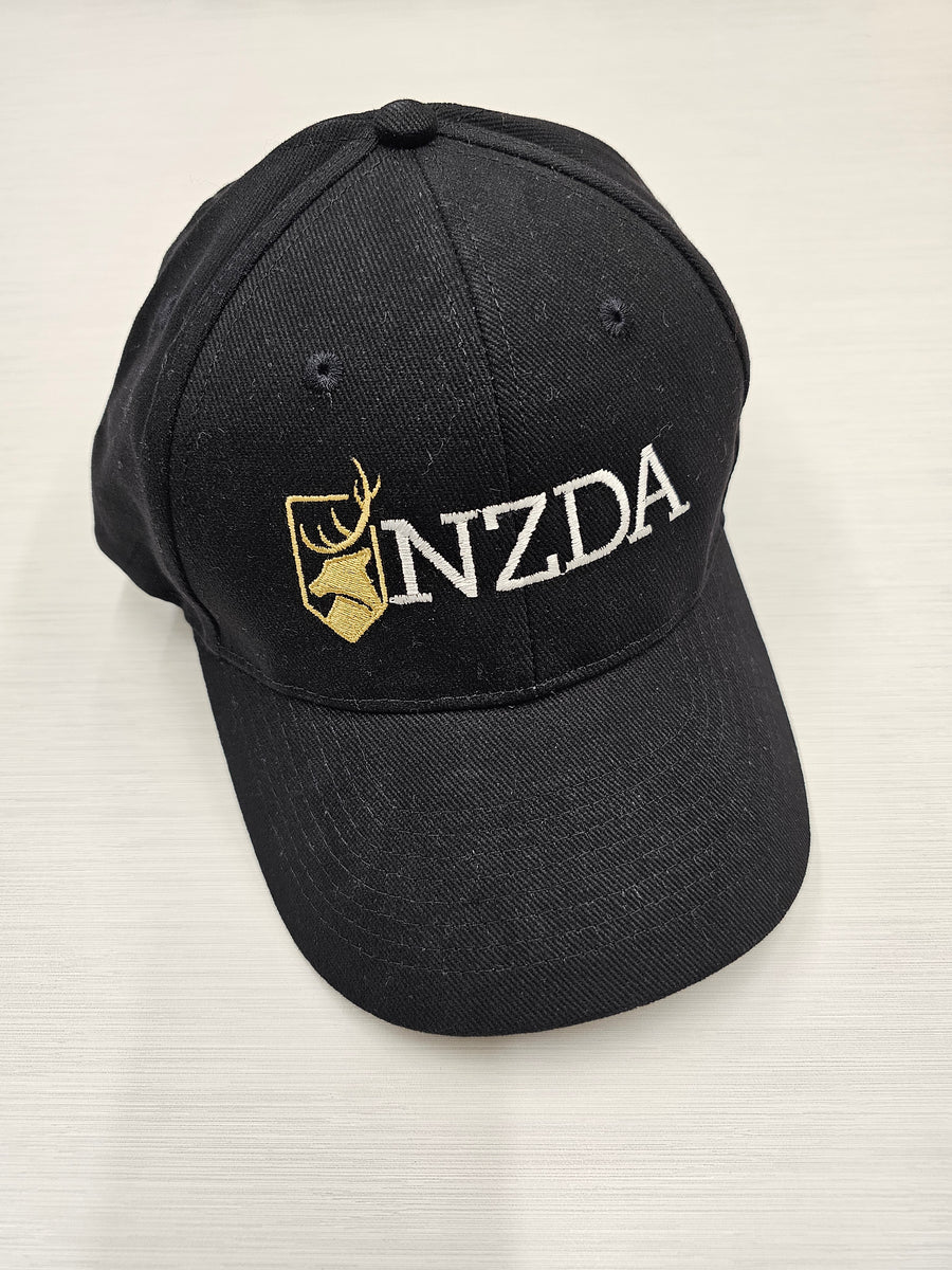 NZDA Cap - Black Full Logo – NZ Deerstalkers Online Shop