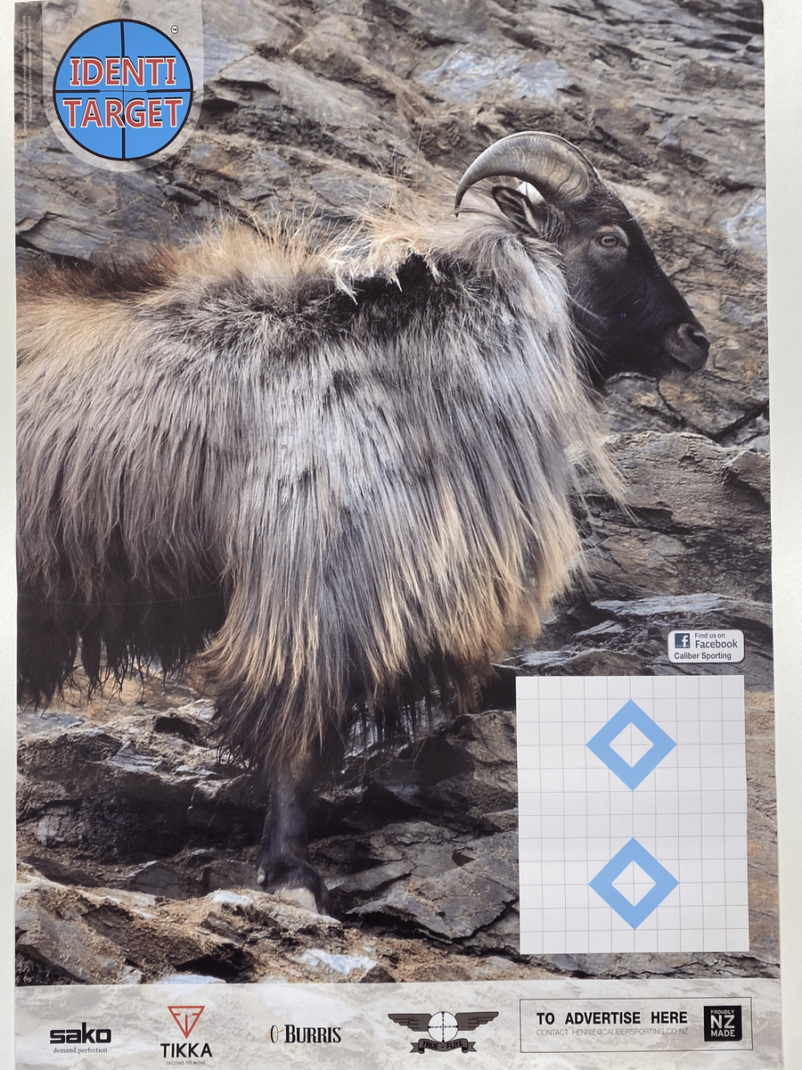 NZDA Life-Size Himalayan Tahr Paper Target (x10 targets) - 100m – NZ ...