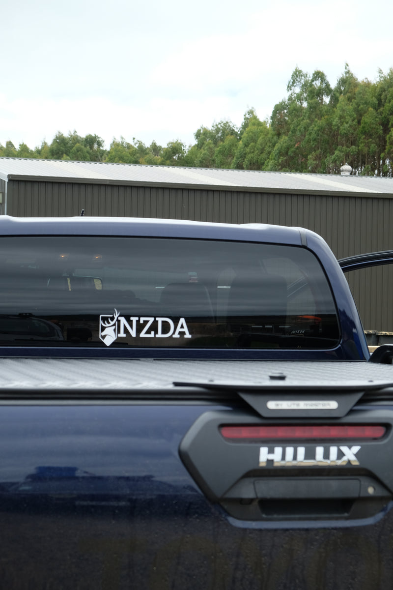 NZDA Bumper Sticker - Black – NZ Deerstalkers Online Shop